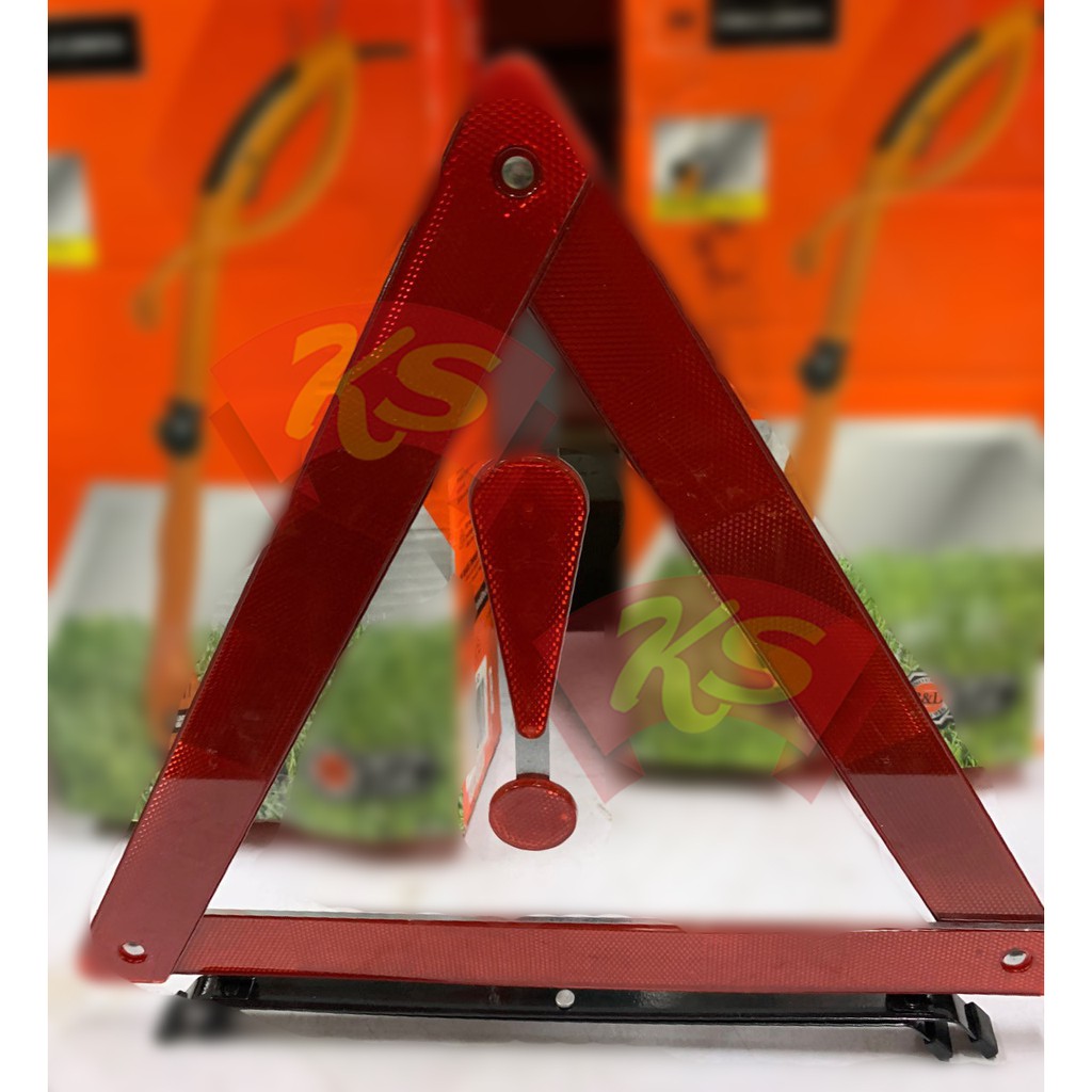 Triangle Reflecting Plate Rear Light Red Stop Warning Sign | Shopee ...