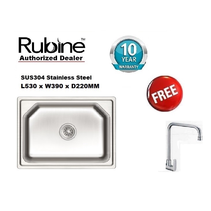 Rubine ZEX 810-53B SUS 304 Kitchen Sink (NON RETURNABLE) | Shopee Malaysia