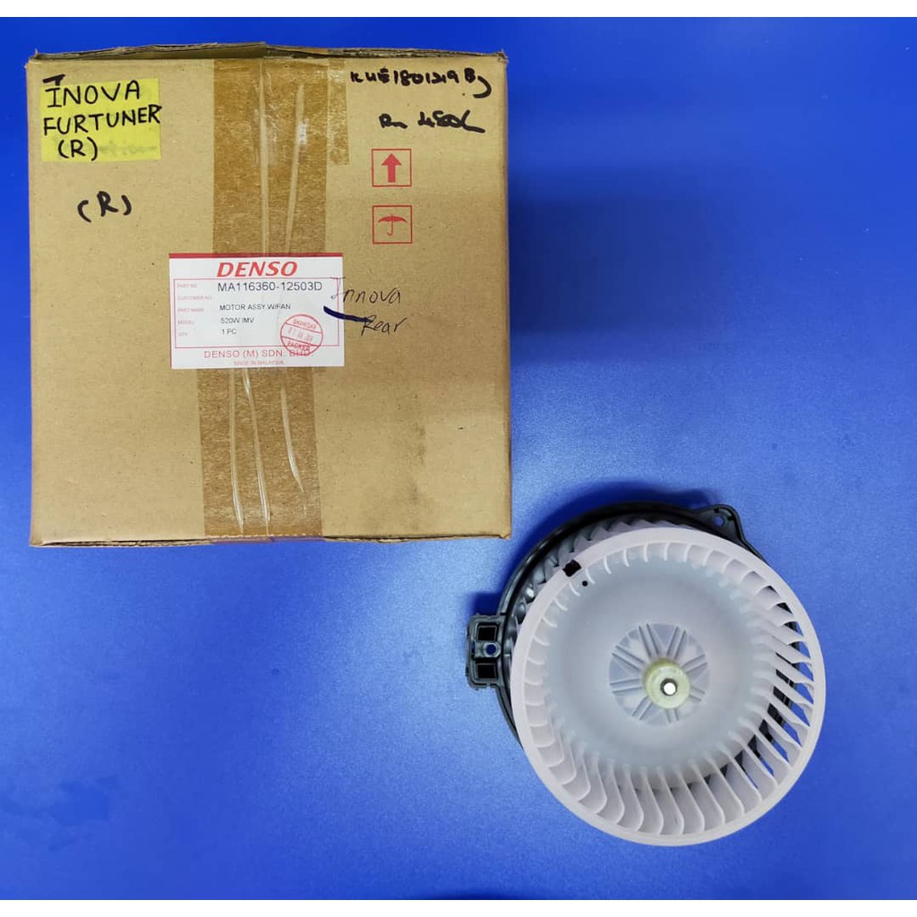 TOYOTA INNOVA / FORTUNER REAR BLOWER FAN MOTOR DENSO 12503 | Shopee ...