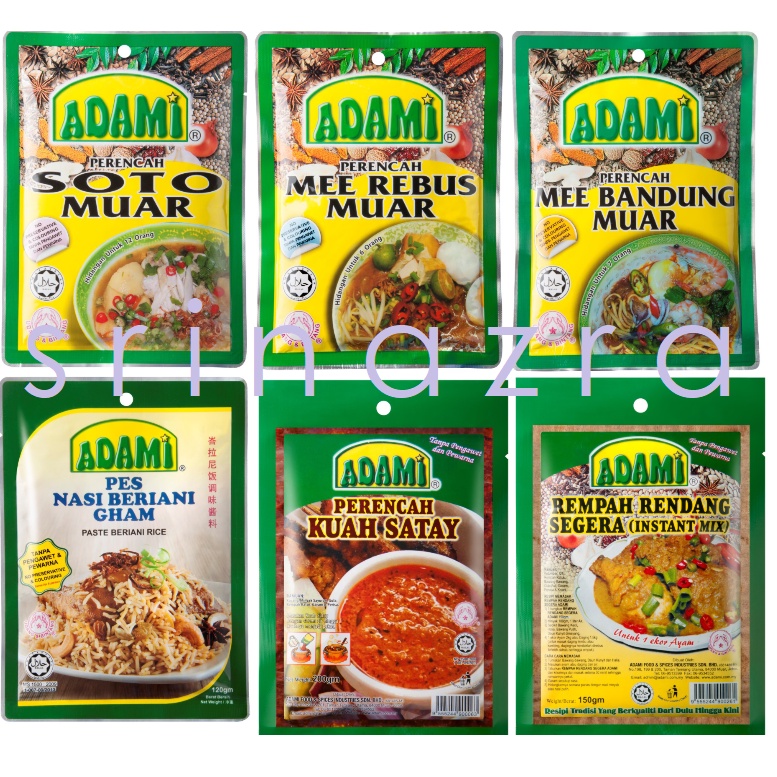 ADAMI Pes Rempah Beriani Beriyani Gam Gham Perencah Mee Bandung Muar ...
