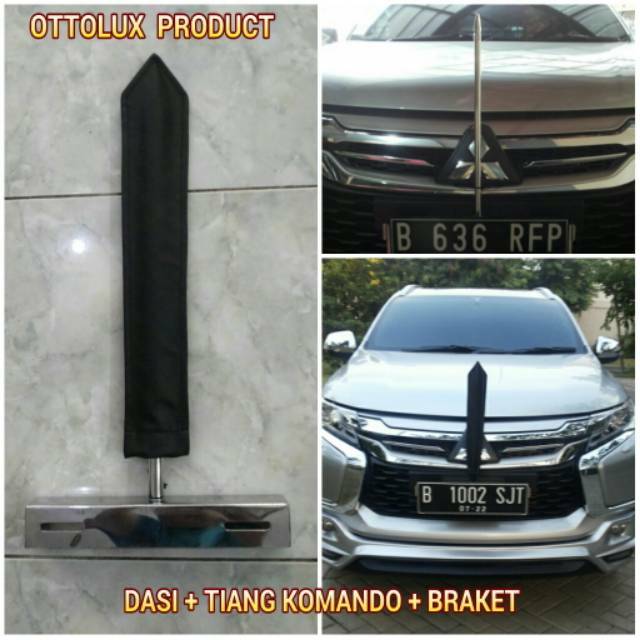 Complete car tie with flag pole command pole + pole bracket. Genuine ...