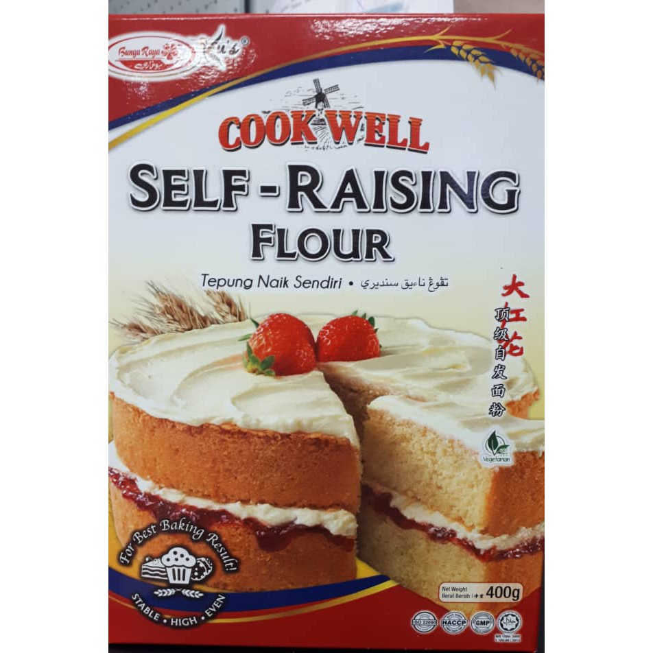 BUNGA RAYA FINE SELF-RAISING FLOUR 400G | Shopee Malaysia