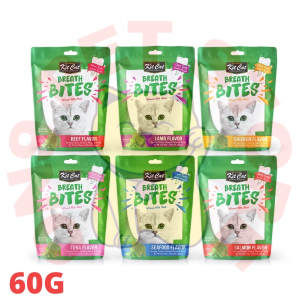 Kit Cat Breath Bites Cat Snack/ Dental Snack 60g | Shopee Malaysia