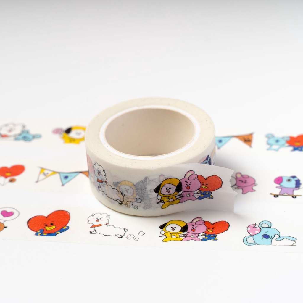 BTS BT21 Sticker Tape Student Supplies Cartoon Cute Personality ...