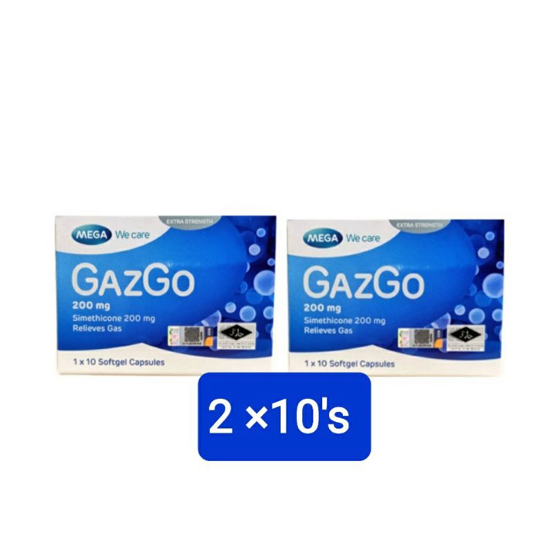 GAZGO RELIEVES GAS EXP:07/2025 10's/20's/30's MEGA WE CARE | Shopee ...