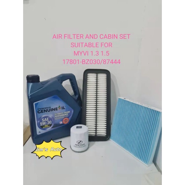 Perodua 5W30 4L Semi Synthetic Engine Oil MYVI ALZA KANCIL KELISA ...