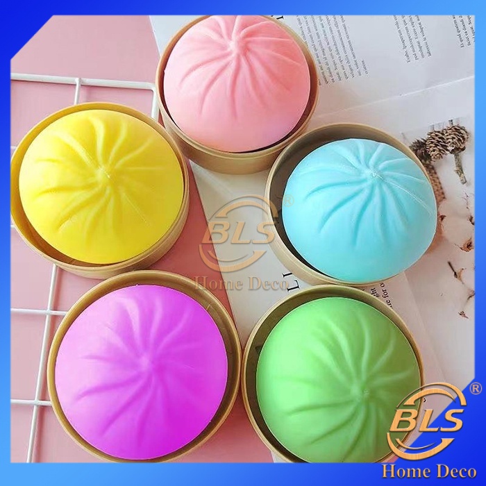 Simulation Steam Bun Pau Stress Relief Squishy Toy Squeeze Toys ...
