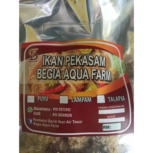 ikan pekasam puyu Begia Aqua Farm | Shopee Malaysia