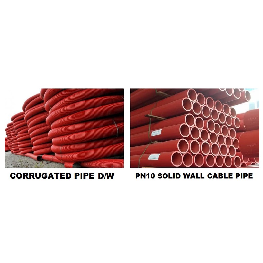 [TKM] [100MM / 150MM] DOUBLE WALL (RED/BLACK) CORRUGATED PIPE ...