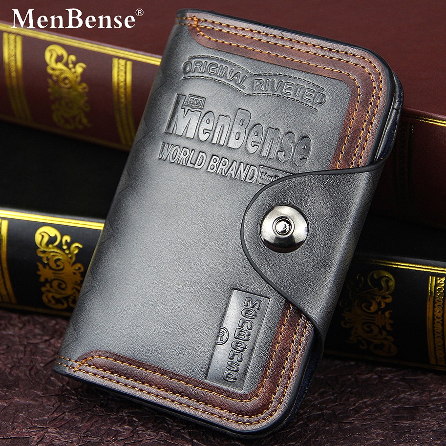 MenBense Classic Men Wallet Retro Men's Short Wallet Soft PU Leather ...
