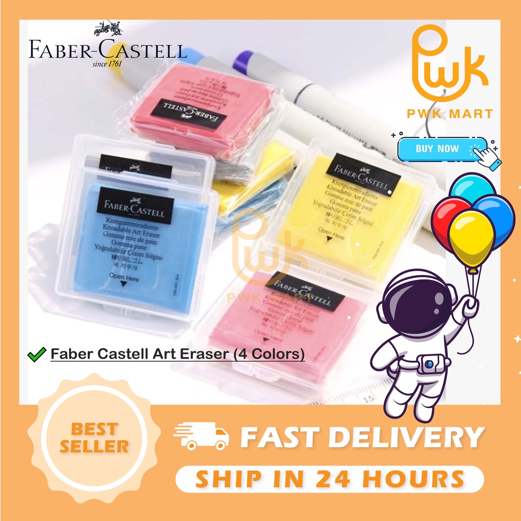 Faber-Castell Kneadable Art Eraser / Putty Rubber / Pemadam Flexible ...