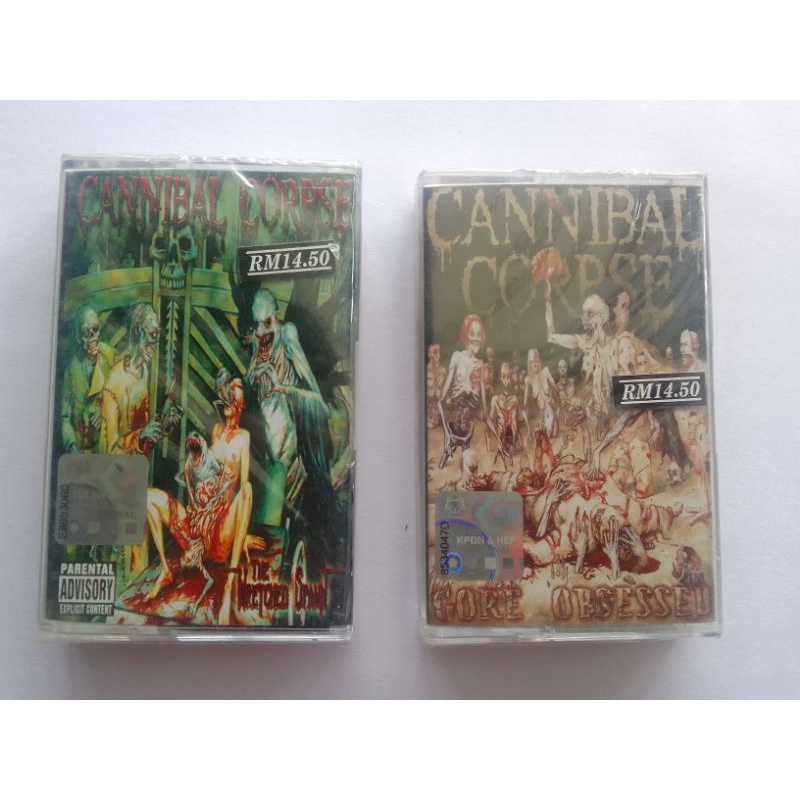 Brand new sealed Cannibal corpse cassettes (kaset) | Shopee Malaysia