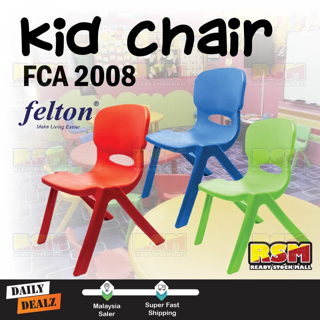 Felton Kid Chair FCA 2008 Junior Stool Sturdy Stable Sitting BPA FREE ...
