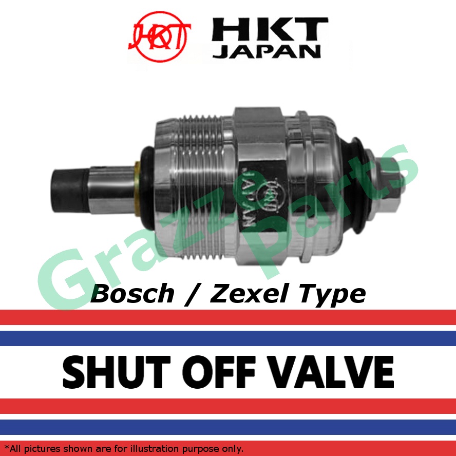 HKT 100% Japan Fuel Diesel Solenoid Shut Cut Off Valve Switch (12V ...