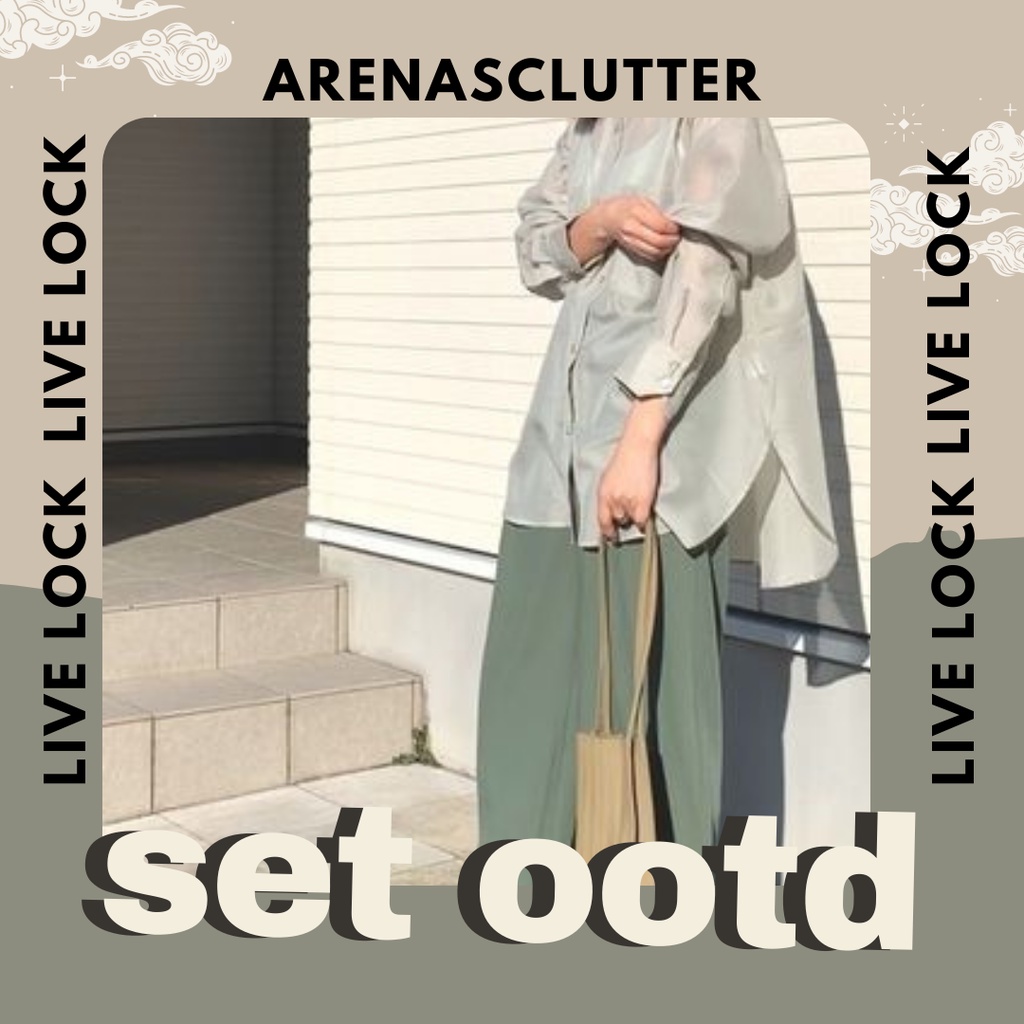 (LIVE STREAM PAYMENT) SET OOTD BLOUSE & SKIRT | Shopee Malaysia