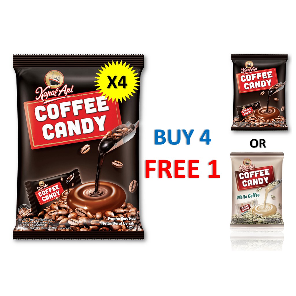 Kapal Api Coffee Candy 125g (Buy 4 Free 1) | Shopee Malaysia