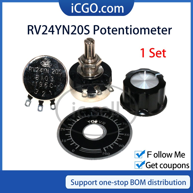 RV24YN20S Potentiometer B501 B103 B202 B502 B102 B203 B503 B104 B204 ...