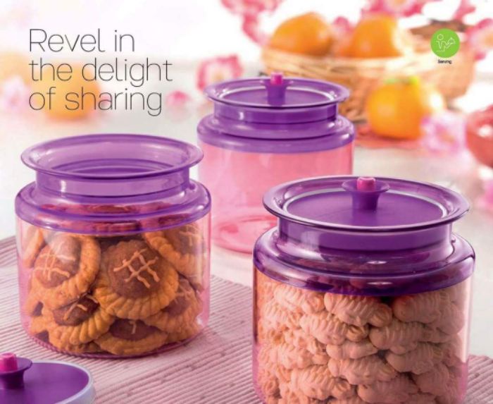 2 Warna n Size : Tupperware counterpart 1.2L/ 900ml (Airtight Canister ...