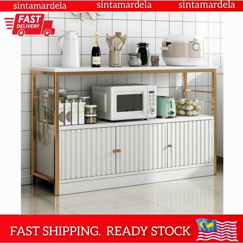 Rak dapur serbaguna Kitchen rack oven microwave cabinet storage ...