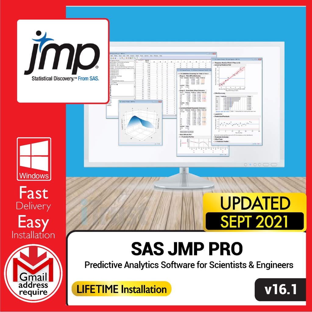 SAS JMP PRO v16.2 - Predictive Analytics Software for Scientists & Engineers [WINDOWS x64 ...