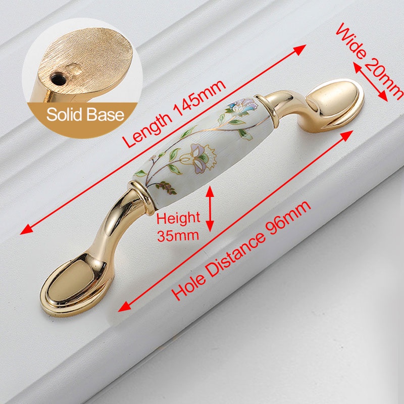 Antique Ceramic Cabinet Handles Vintage Drawer Knobs cabient Door ...