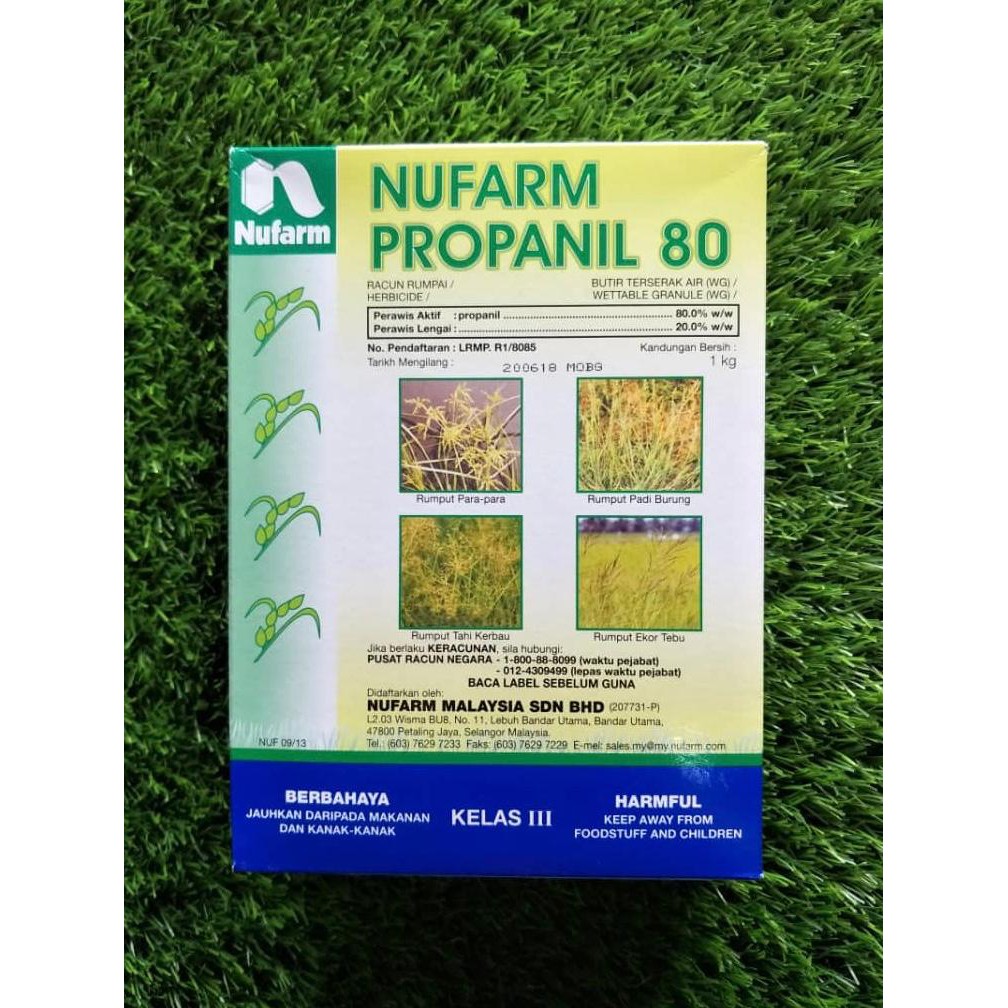 1KG Nufarm Propanil 80% Weed in Rice Chemical Racun Rumput Padi ...