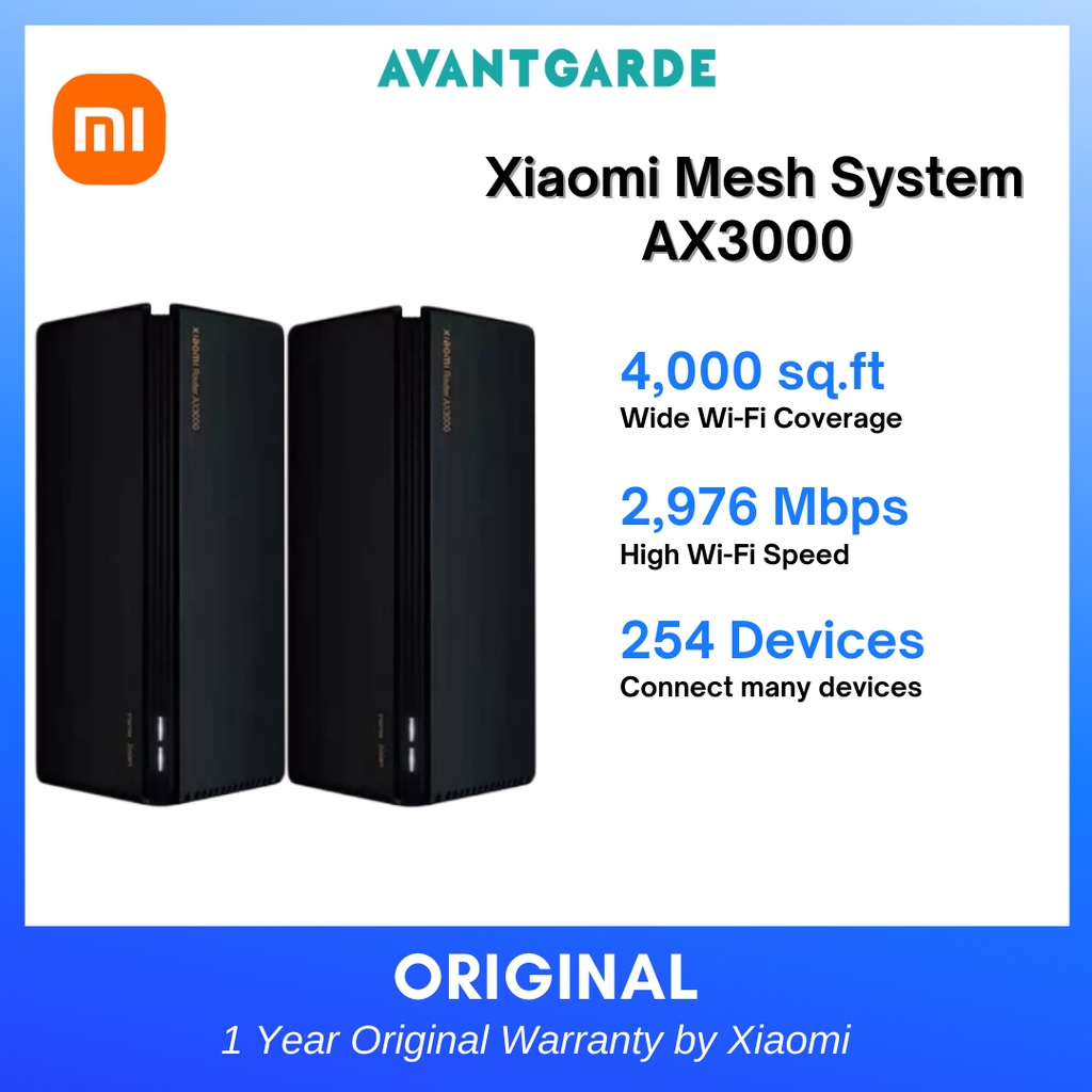 [Original] Xiaomi Mesh System AX3000 Xiaomi Router WiFi 6 Stable High ...
