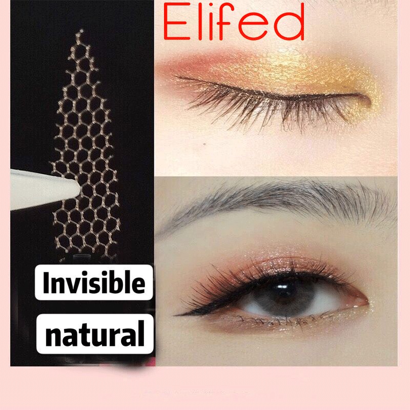 Mesh Lace Invisible Double-Fold Eyelid Sticker Transparent Invisible ...