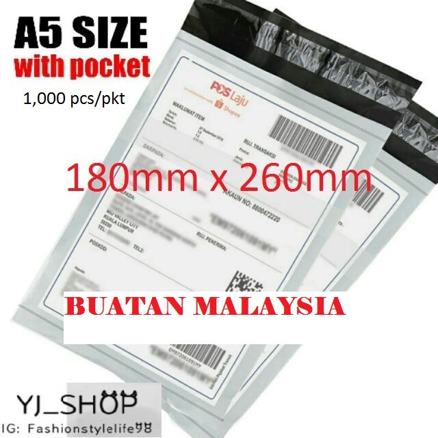 A5 '' S '' Size Flyer Courier Bag With Pocket/Pouch ( 1,000 pcs/ctn ...