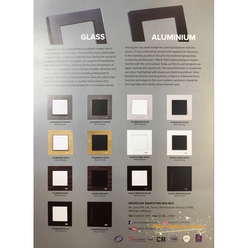 RETOUCH GRAND ELEMENTS Switch(BLACK) | Shopee Malaysia