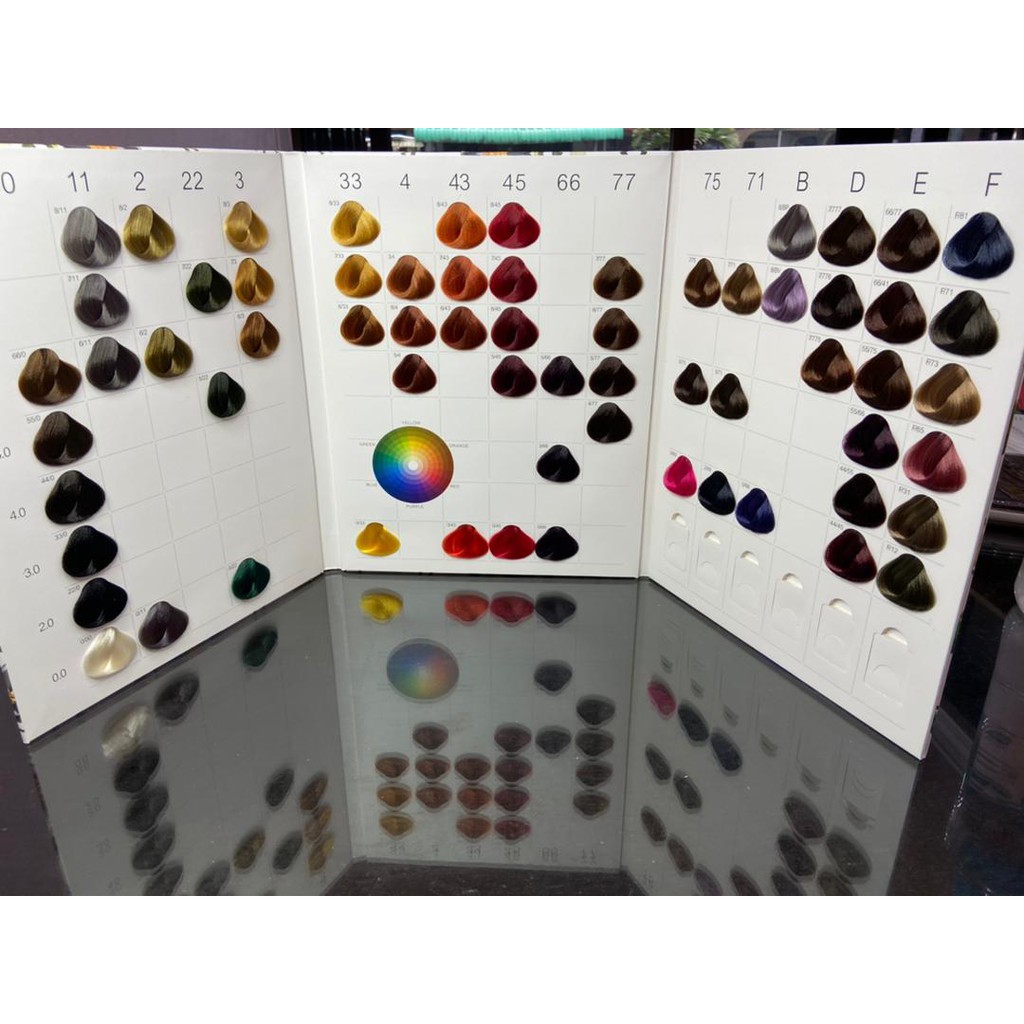 SIRMIELA /MUSK / PALA / DERWEI / YETONG COLOR CHART For Salon Use ...