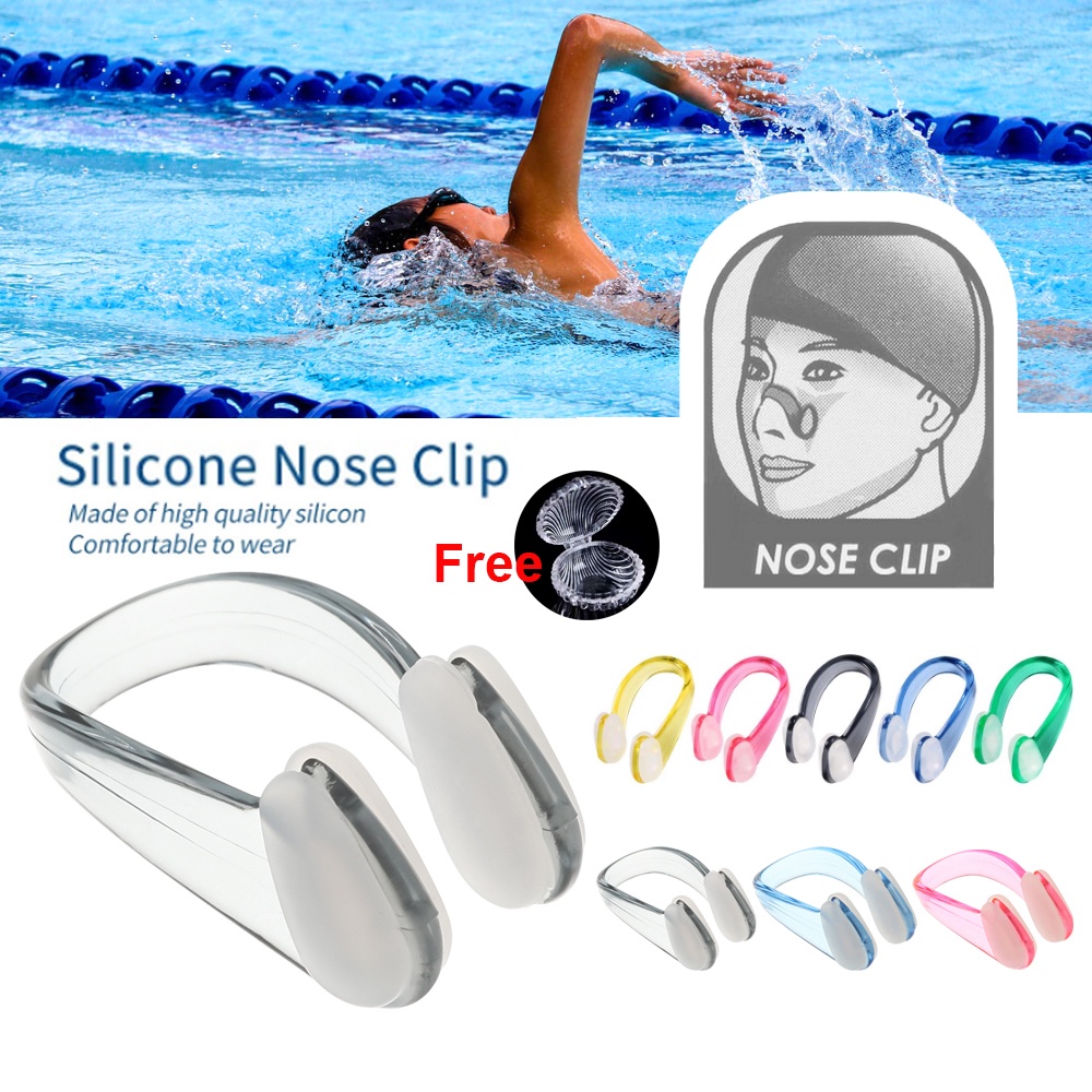Waterproof Silicone Swimming Diving Earplugs and Nose Clip Kits 游泳耳塞 ...
