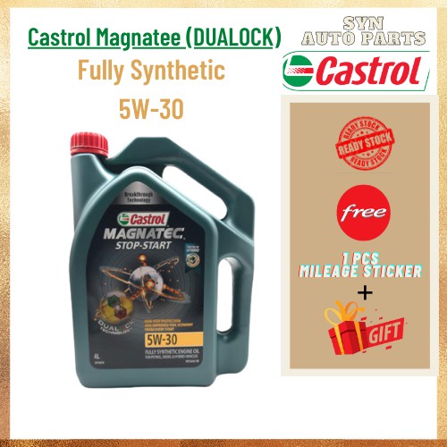 Castrol Magnatec Dualock 5W30 fully synthetic engine oil (4L) for ...