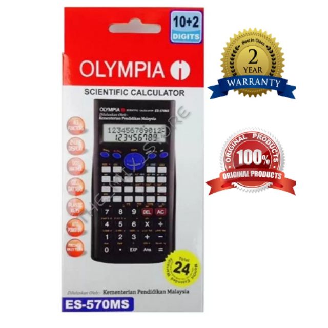 (Ready STOCK) OLYMPIA Scientific Calculator ES-570MS | Shopee Malaysia