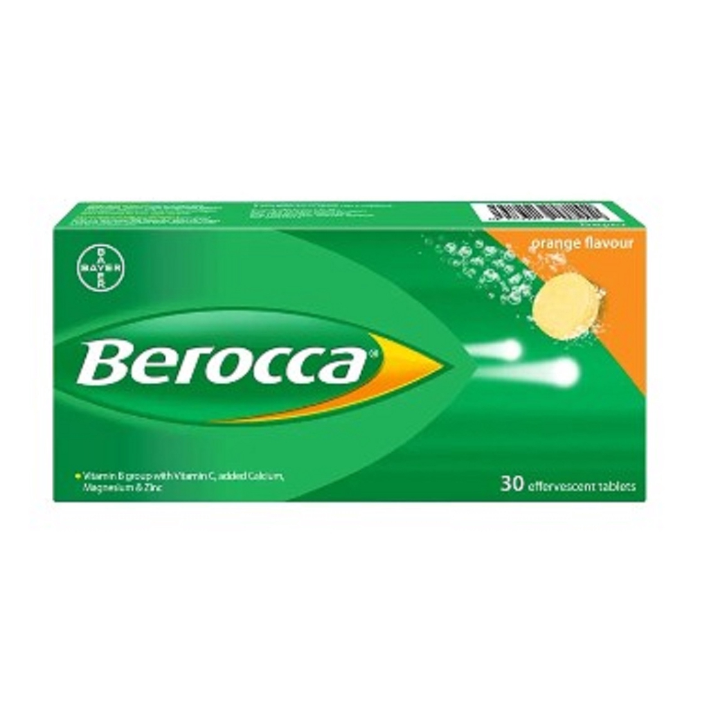 Berocca Multivitamin Effervescent Tablet 30's (Orange) Exp 5/25 ...