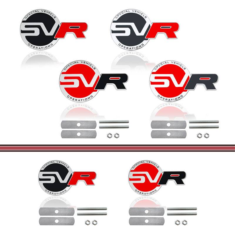 Car Styling 3D Metal SVR Letter Emblem Front Grille Badge Sticker For ...