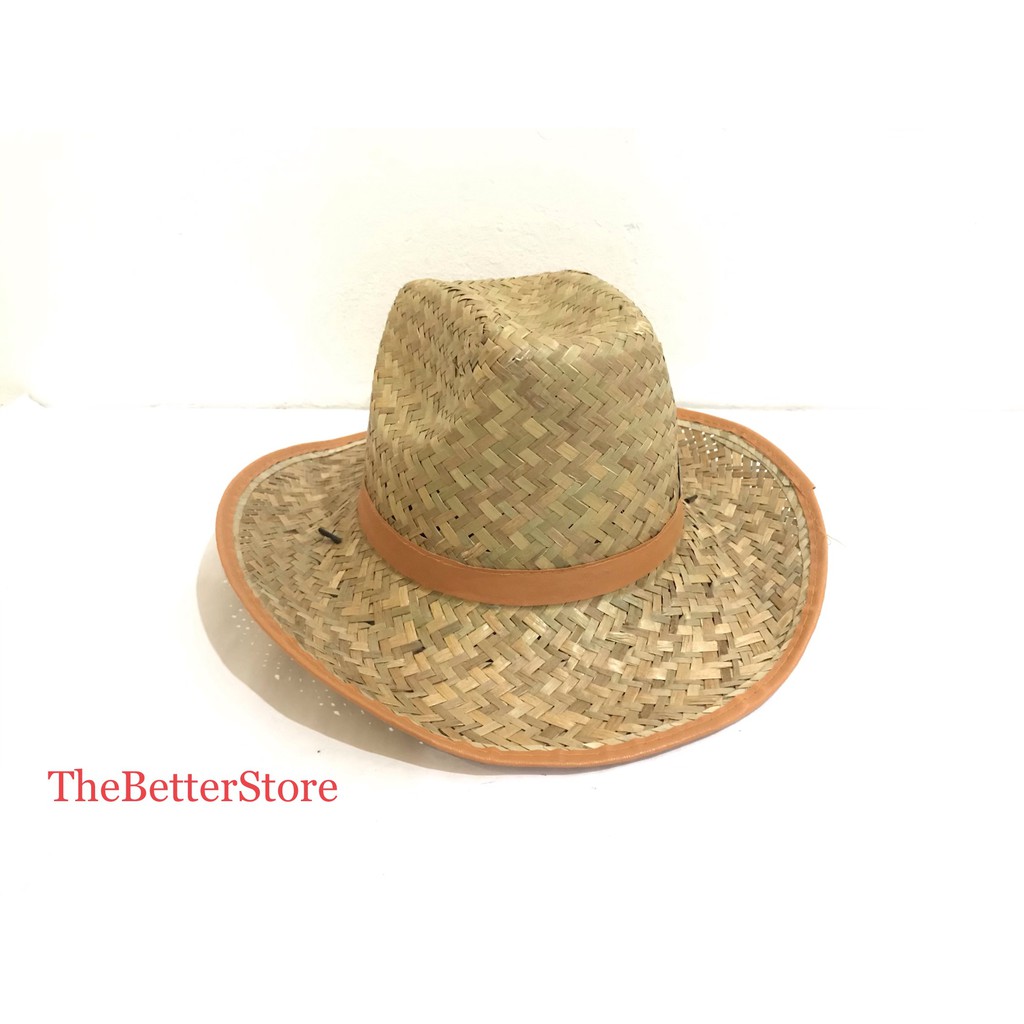 Topi Cowboy / Grass Farmer Hat / Topi Kebun /Topi Petani (READY STOCK ...