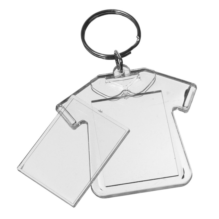 DIY Transparent Photo Insert Acrylic Keychain T-SHIRT STYLE | Shopee ...