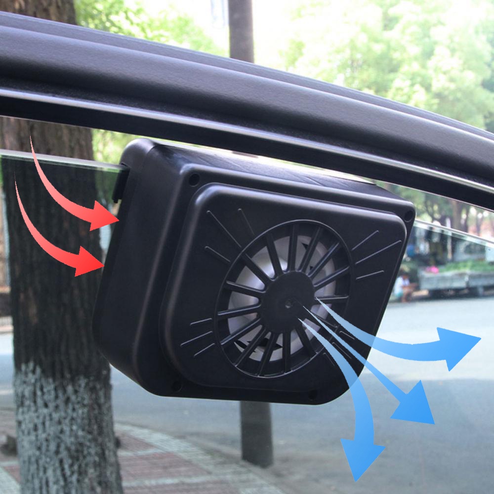 Collab Solar Car Hot Air Ventilator Window Solar Ventilator Car Exhaust ...