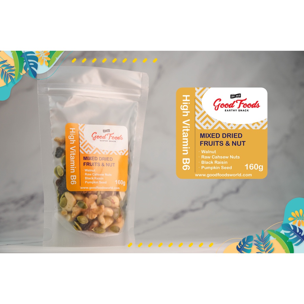 GoodFoods High Vitamin B6 Mix Dried Fruits & Nuts [160g] | Shopee Malaysia