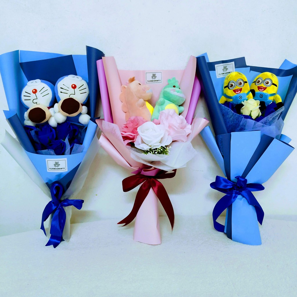 [READY STOCK IN MALAYSIA] Doraemon Minion Dinosaur Soft Toys Plush ...