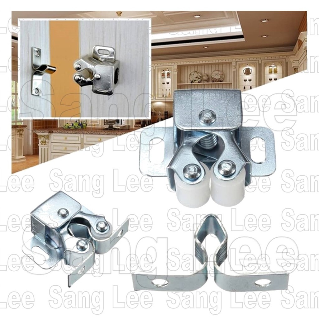 Double Roller Catches Cupboard Cabinet Door Twin Ball Catch Cabinet | Shopee Malaysia