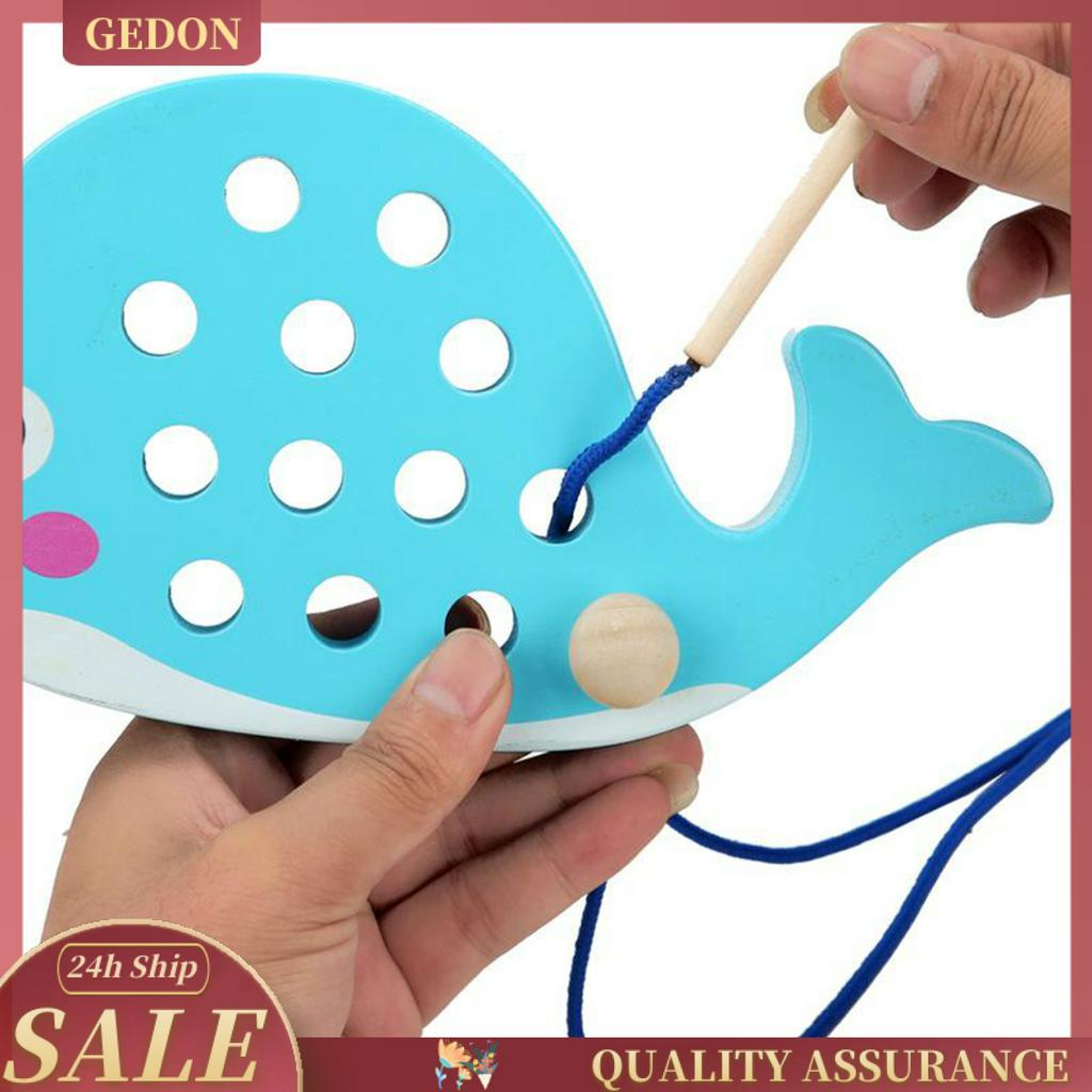 [gedonMY] Wooden Lacing Threading Toys Montessori Toys for Toddlers ...