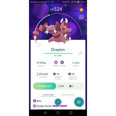 🔥 Pokémon Go Shiny Drapion🔥 | Shopee Malaysia