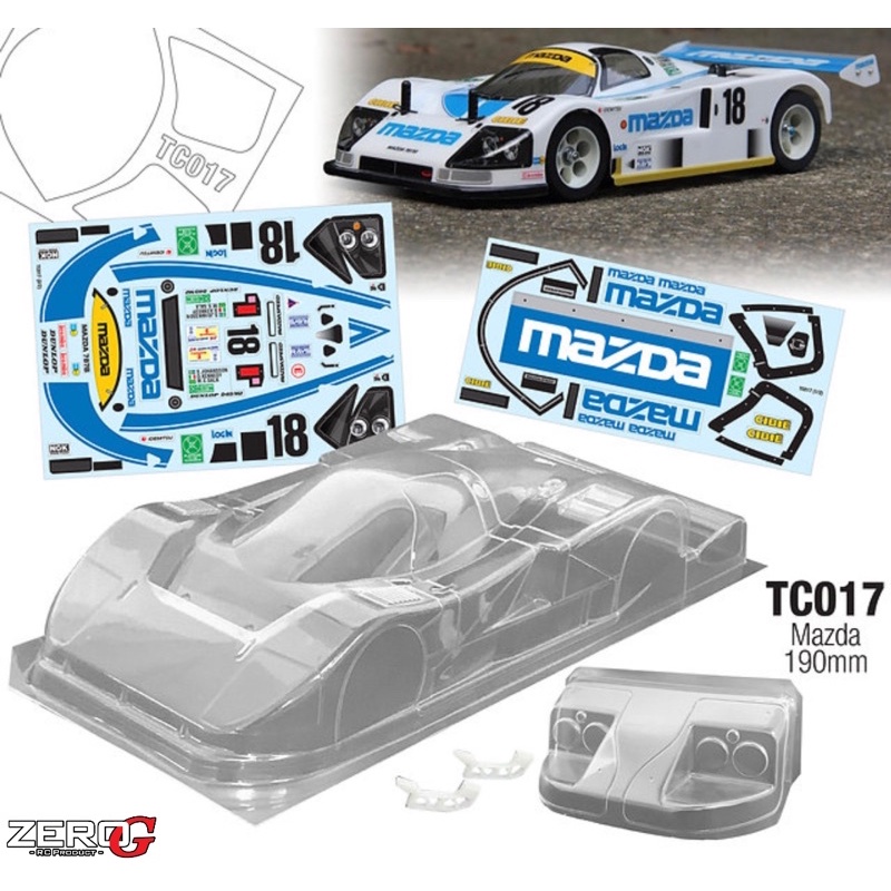 Team C 1/10 RC Car Clear Bodyshell 190mm 200mm R32 350z Fairlady Hilux ...