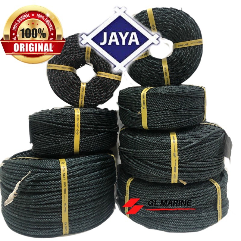 TALI PE 2.5MM 2.85MM 3MM JAYA PE ROPE POLYETHYLENE ROPE + -200MTR TALI ...