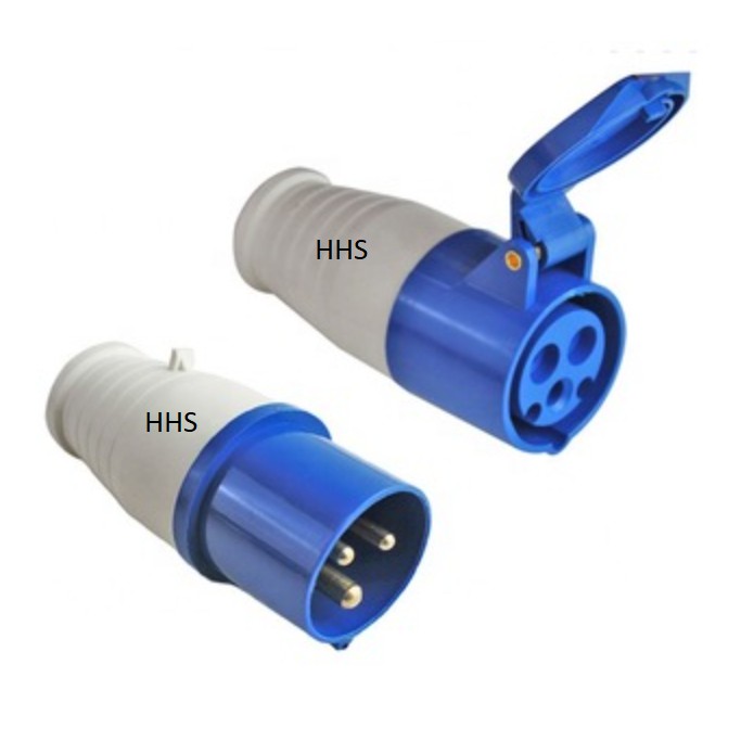 240V 16A / 32A 3Pin Waterproof Industrial Site Plug and Connector Socket | Shopee Malaysia