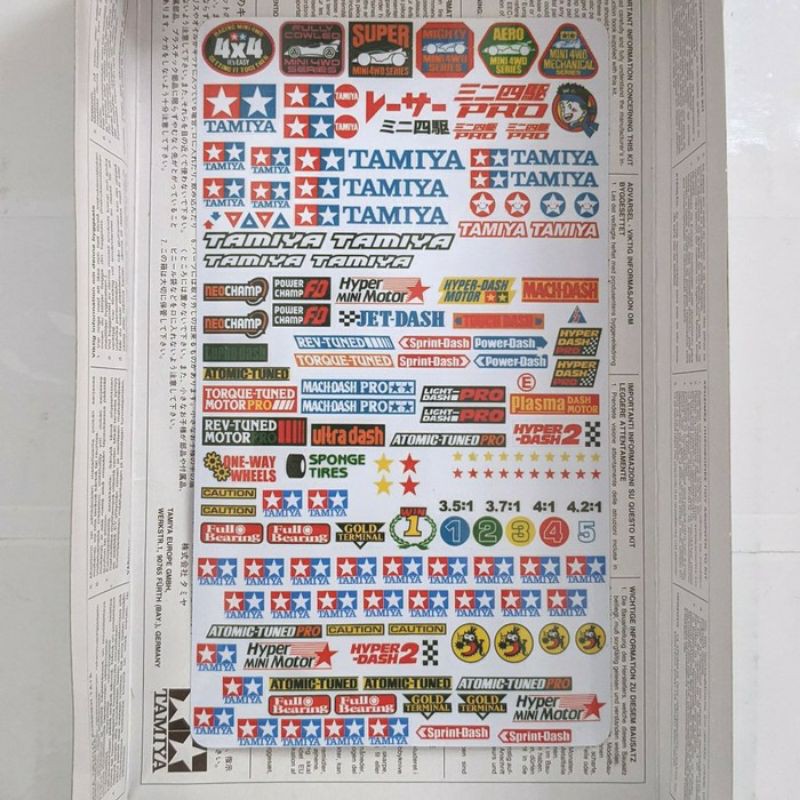Tamiya Mini 4WD Collection Medium Sticker | Shopee Malaysia