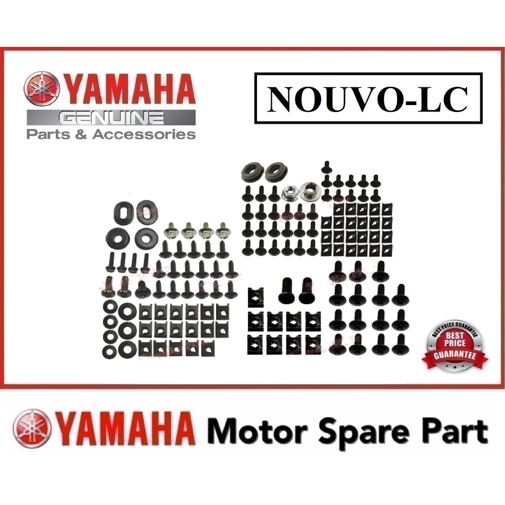 YAMAHA NOUVO-LC COMPLETE SCREW SET 0 BODY COVERSET COVER SET HANDLE ...