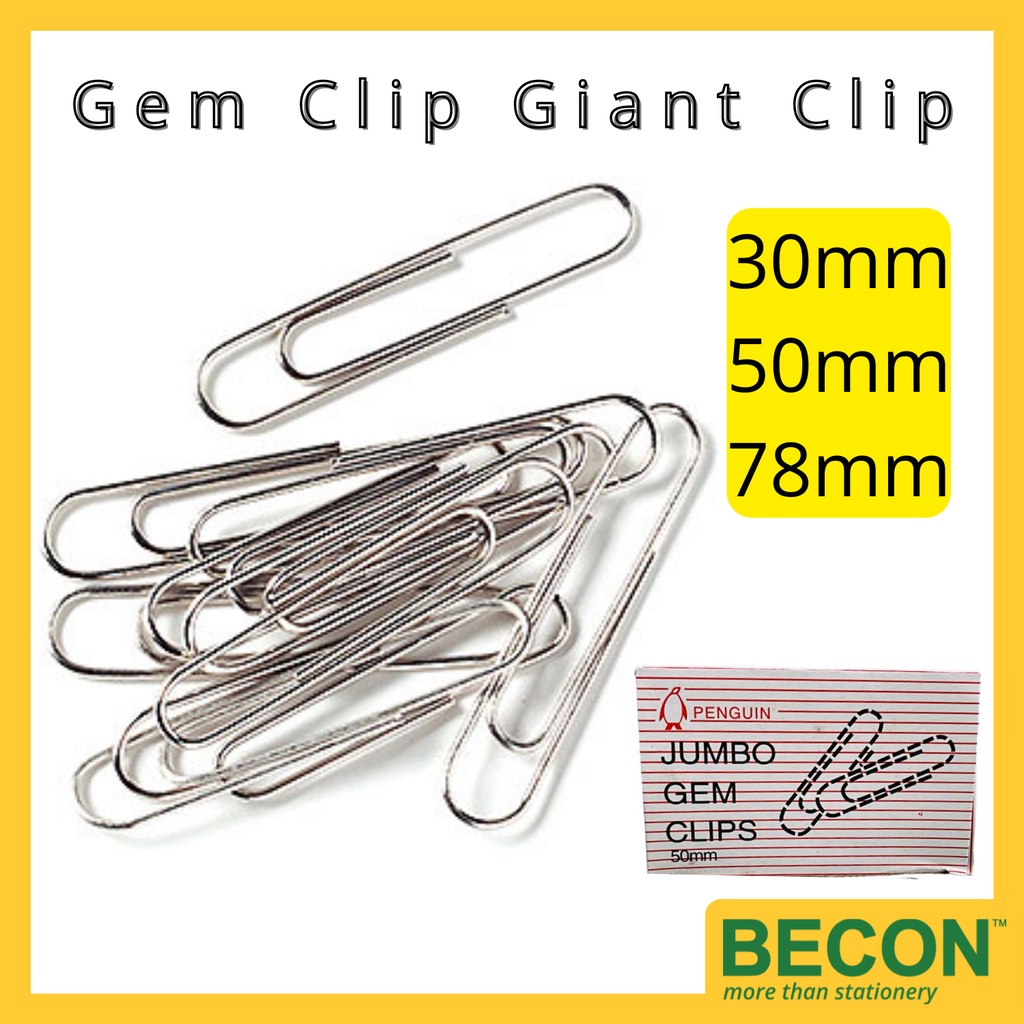 Gem Clip Giant Clip 30mm 50mm 78mm | Shopee Malaysia